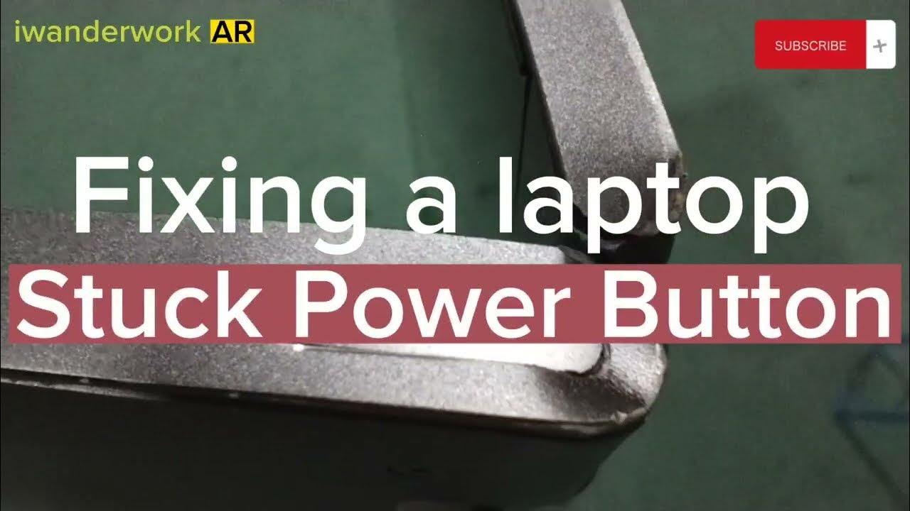 Fixing a Laptop Stuck Power Button | How to - YouTube