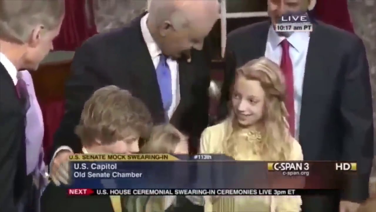 Creepy Joe Biden Hair Sniffing Compilation Joe The Sniffer - YouTube