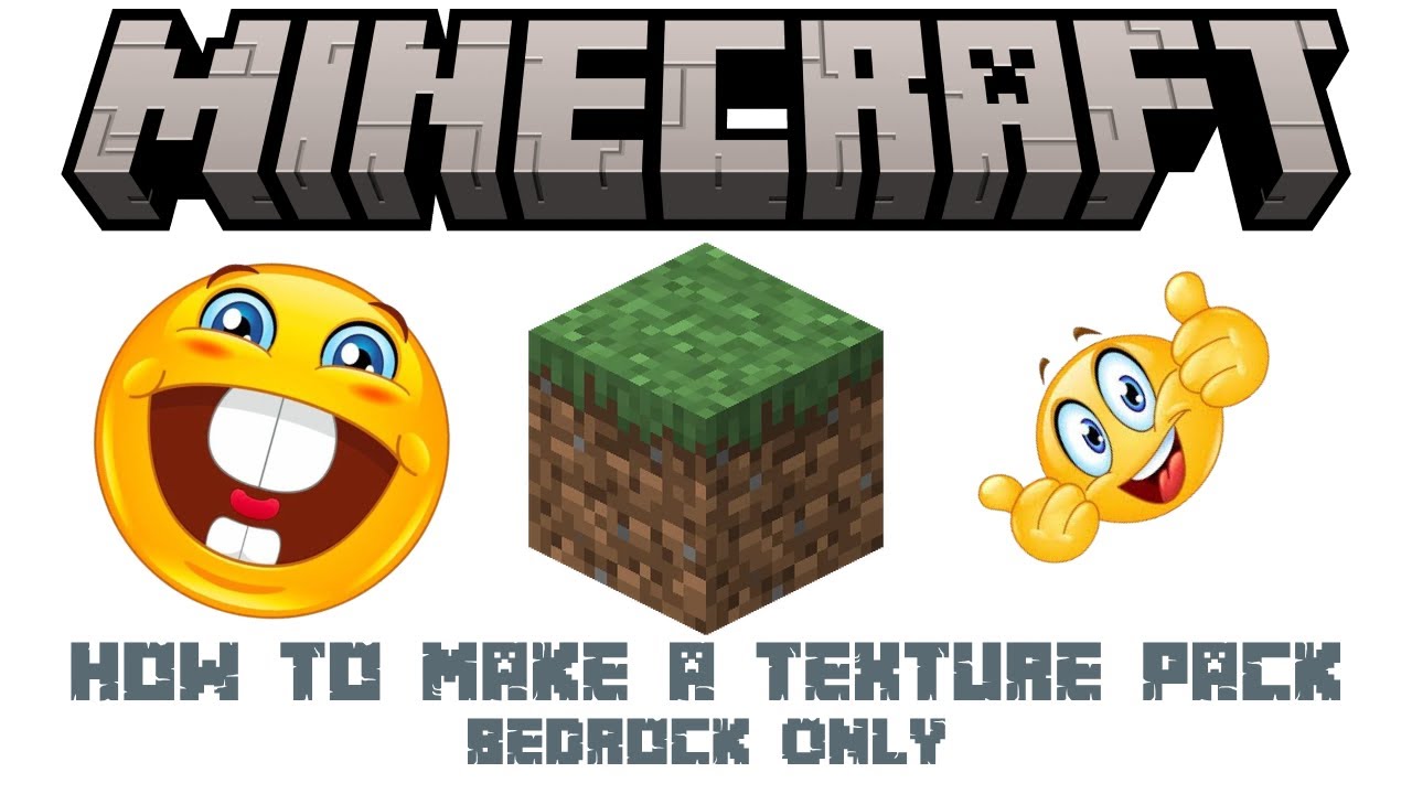 How to make a Minecraft bedrock texture pack - YouTube