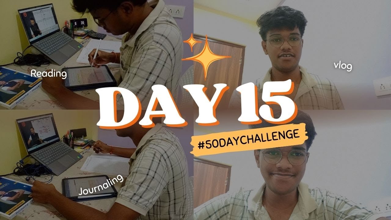 Day-15 of the challenge #50dayschallenge #ca #minivlog #cafoundationjune24 #cajourney - YouTube
