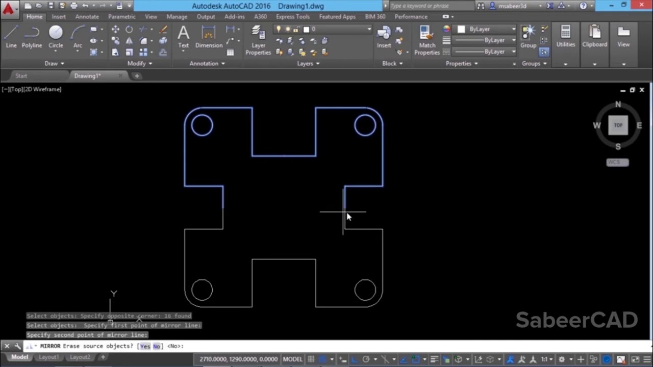 AutoCAD Lesson 13 AutoCAD Basics Basic Editing Commands 02 - YouTube