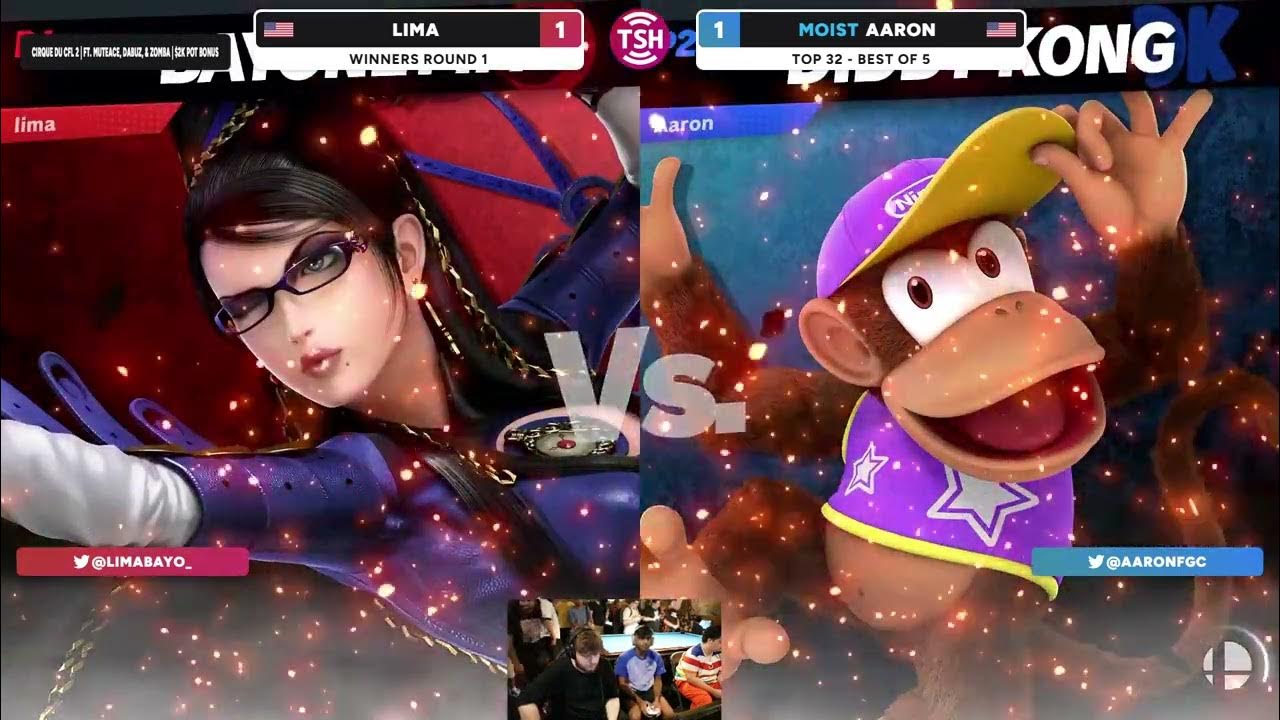 Lima (Bayonetta) vs Aaron (Diddy Kong) - Cirque Du CFL 2 Sidestream | 23 Sep '23 - YouTube