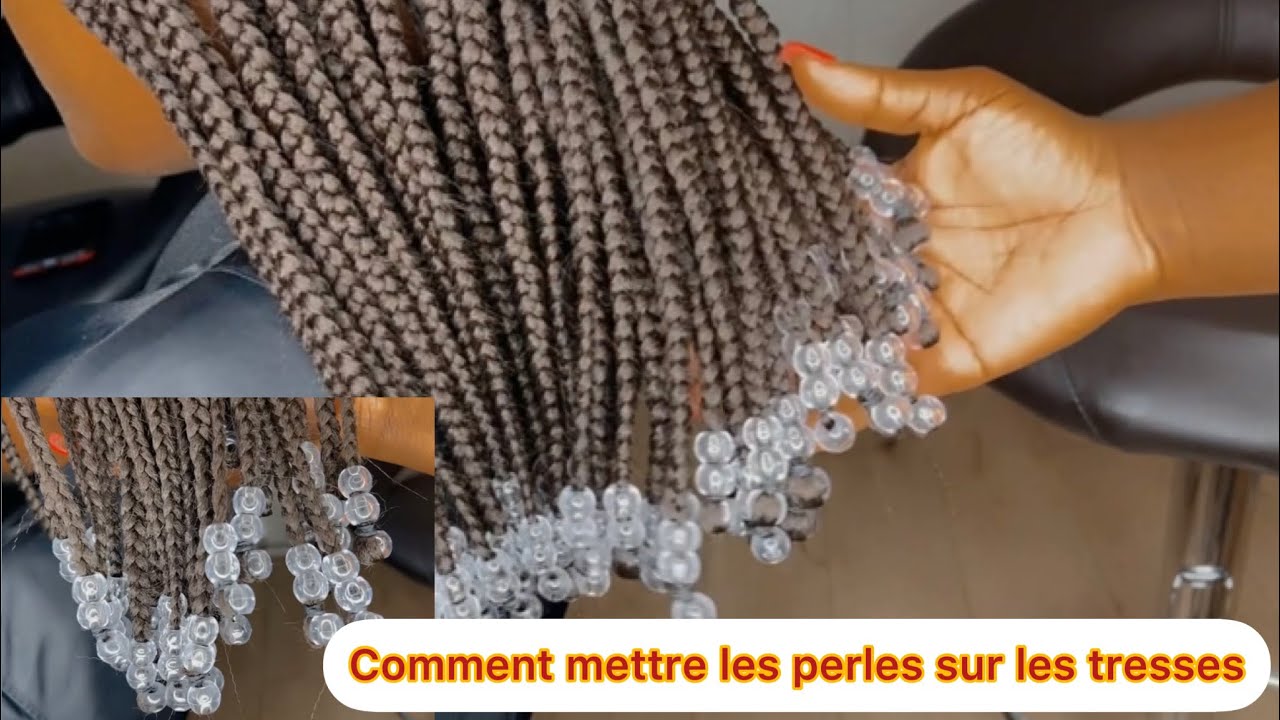 COMMENT METTRE LES PERLES SUR LES TRESSES | #hairtutorial #hairstyle # ...