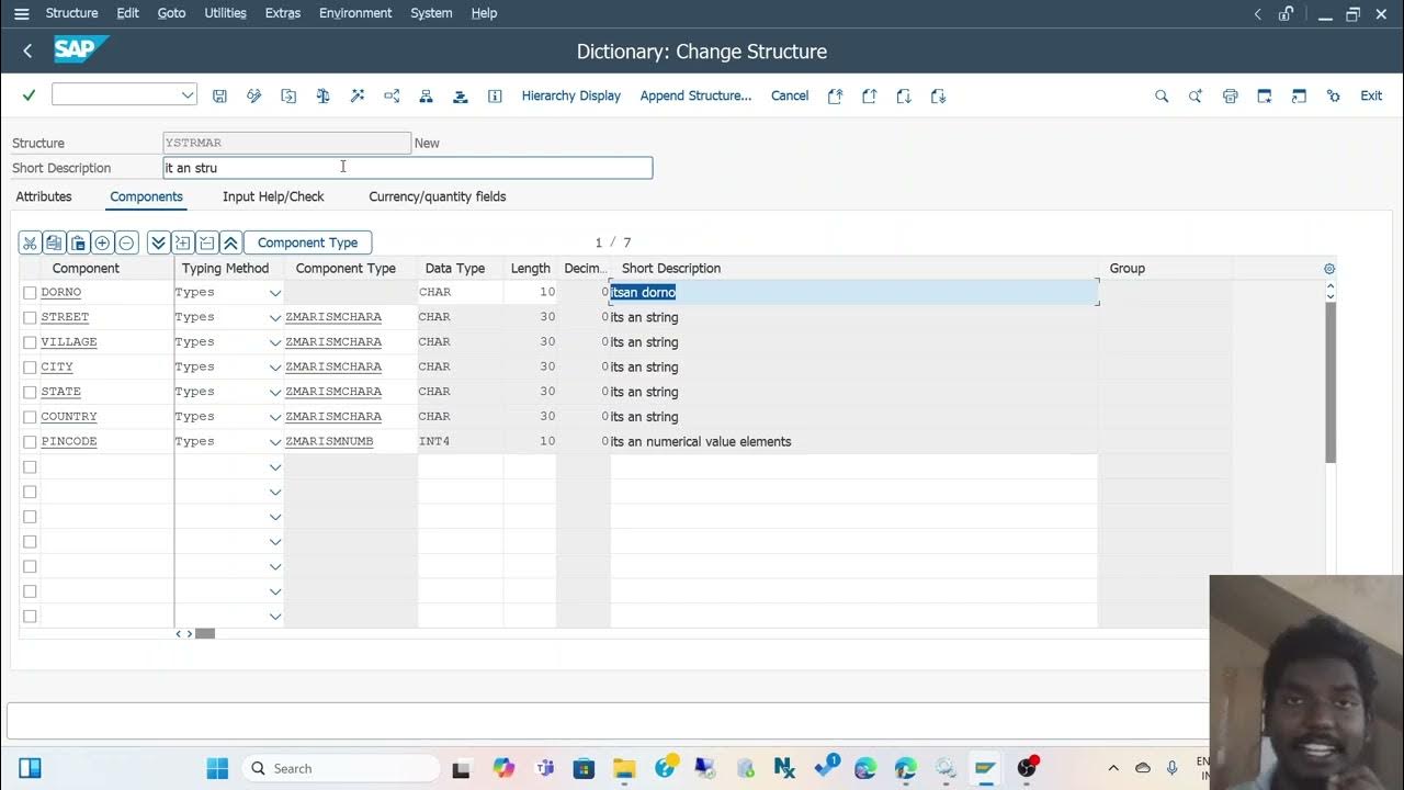 structure in SAP ABAP english - YouTube