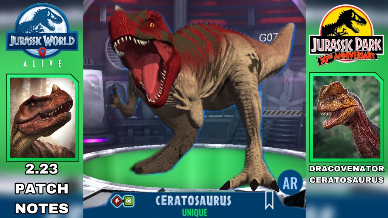 Ceratosaurus & Dracovenator! | The Wild Unique Update | Jurassic World ...