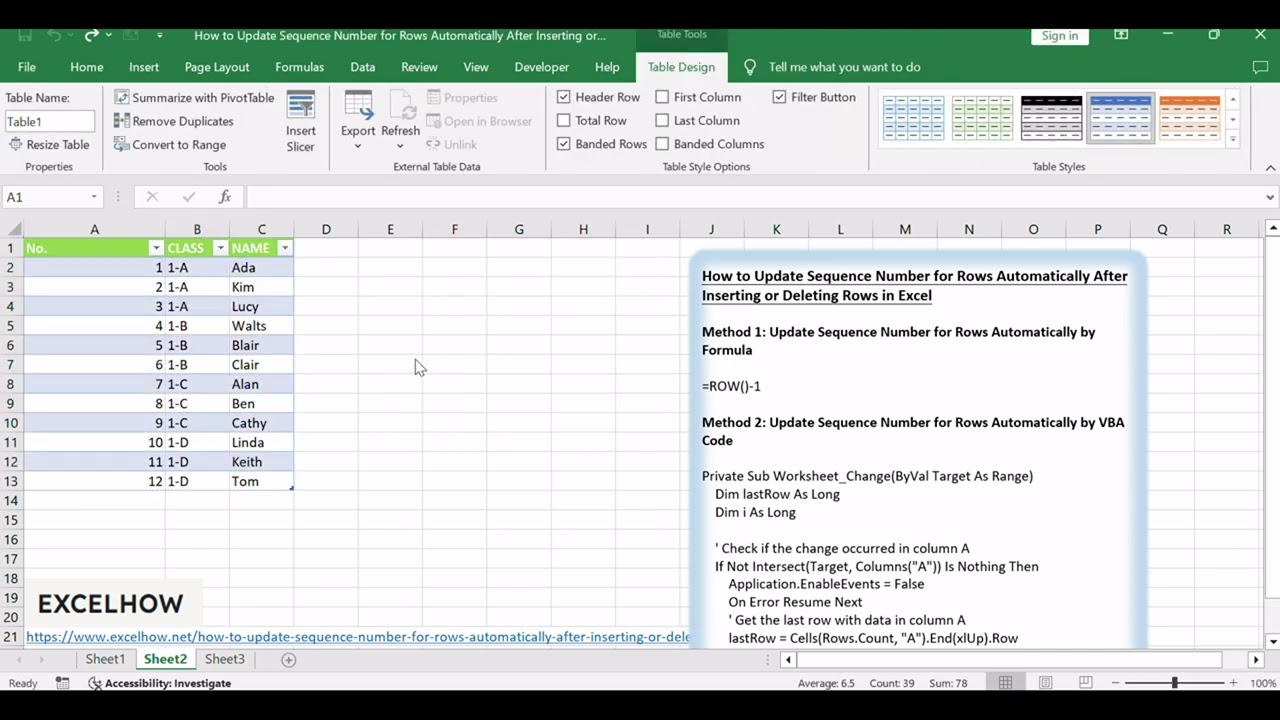 How To Update Sequence Number For Rows Automatically After Inserting Or How To Update Sequence Number For Rows Automatically After Inserting Or