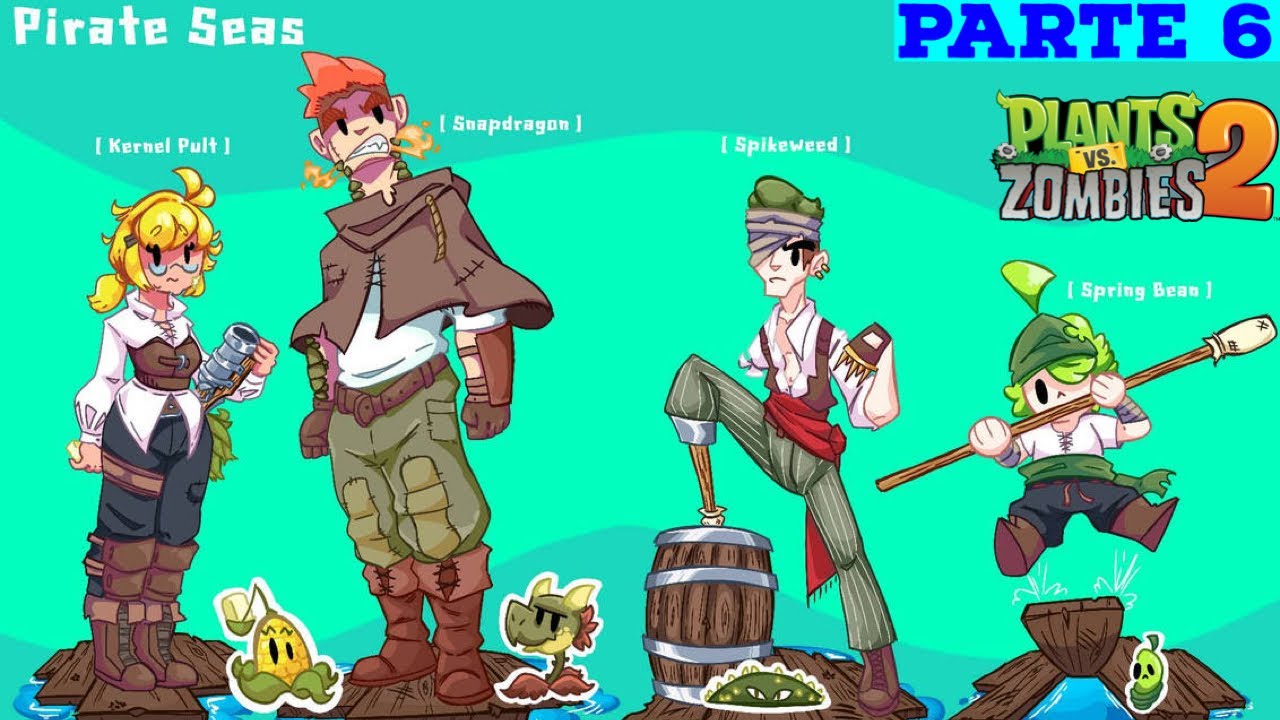 Plants vs. Zombies 2 - Mares piratas: Días 6-10 - YouTube