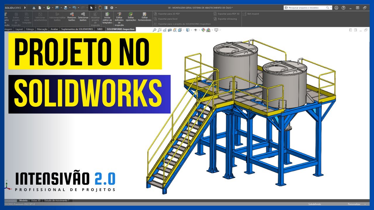 PROJETO NO SOLIDWORKS - INTENSIVÃO 2.0 - YouTube
