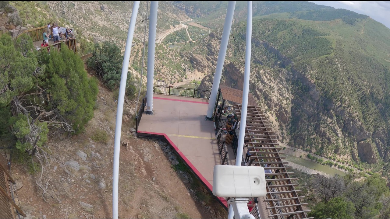 Chest Cam POV Ride-Along | Giant Canyon Swing | Glenwood Caverns ...