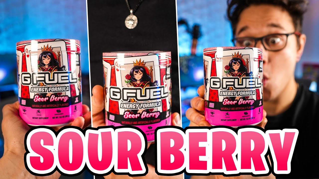 New Sour Berry GFUEL Flavor Review! - YouTube