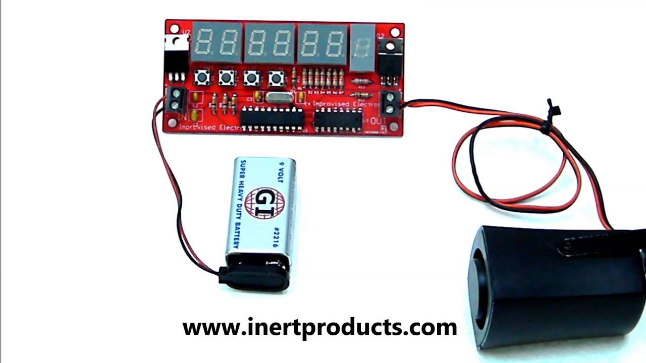 Inert Products Hollywood Timer - IED Training Aids - YouTube