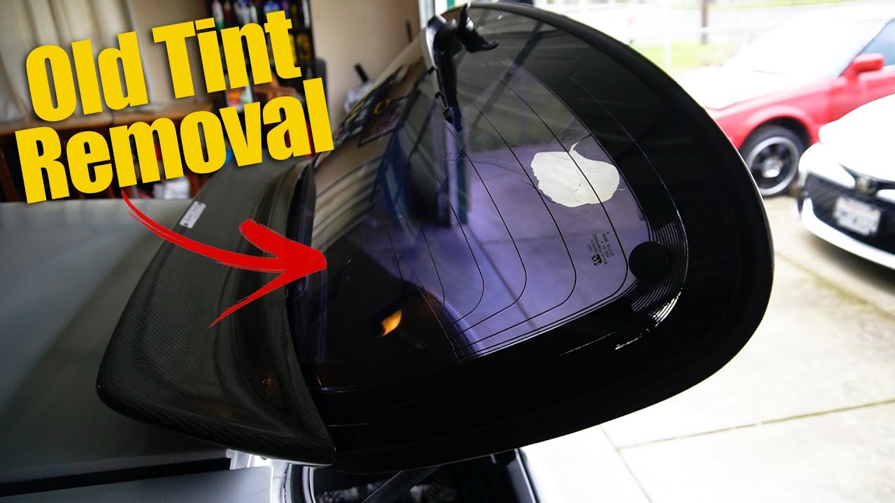 Removing Window Tint On An EG Hatch!!! - YouTube