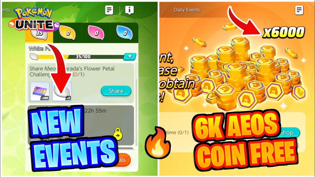 😍 MEOWSCARADA NEW EVENTS | 😋 6K AEOS COIN FREE | POKEMON UNITE NEW ...