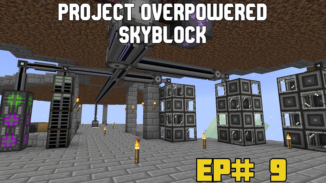Starter Autocrafting Setup with Applied Energistics 2 | Project Overpowered Skyblock | EP# 9 ...