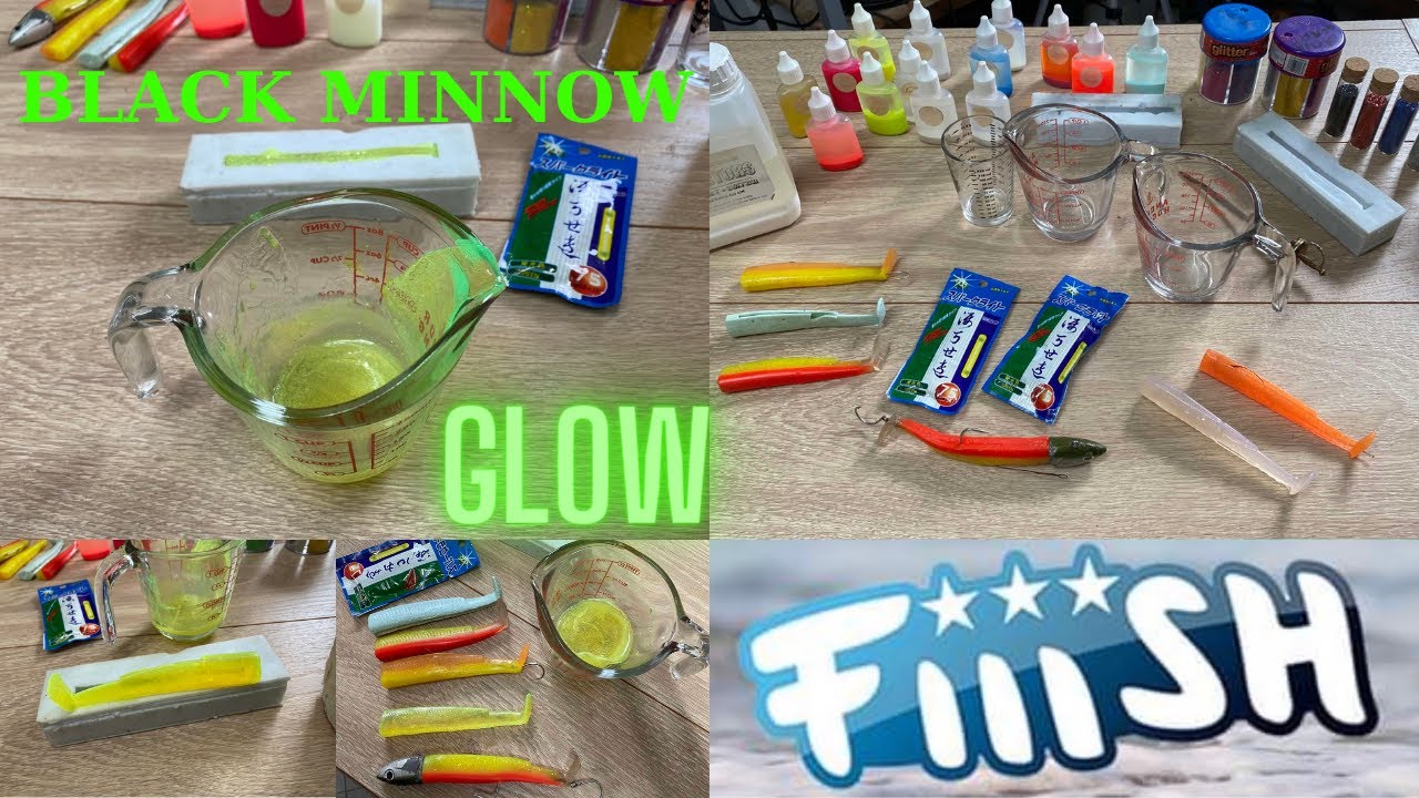 Κατασκευή Τεχνητου δολώματος BLACK MINNOW GLOW// ΚΑΤΙ ΔΙΑΦΟΡΕΤΙΚΟ ΑΛΛΑ ...