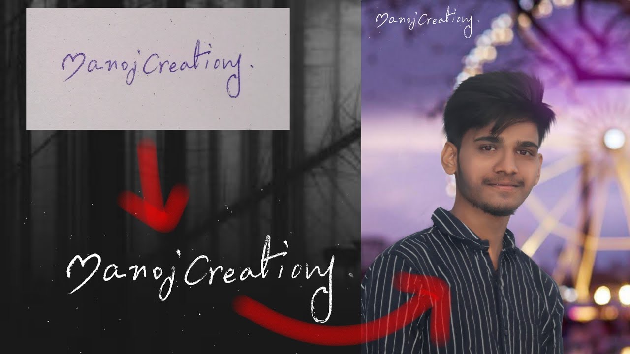 Create your own signature Logo for Editing||Pixel lab||Picsart - YouTube