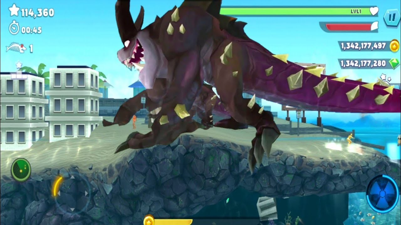 GIANT MONSTER BEHELLMOUTH NEW UPDATE - ALL 27 Shark Unlocked Hungry ...