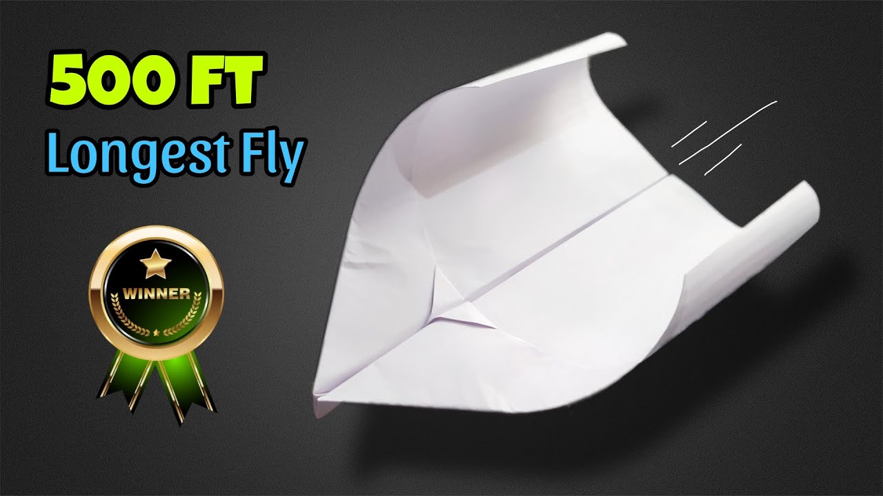 500 ft Glider | How to make Paper Glider | Easy to make - YouTube