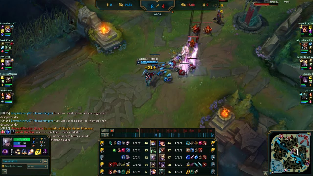 DIANA MID || ONE SHOT BUILD || FINAL ÉPICO - YouTube