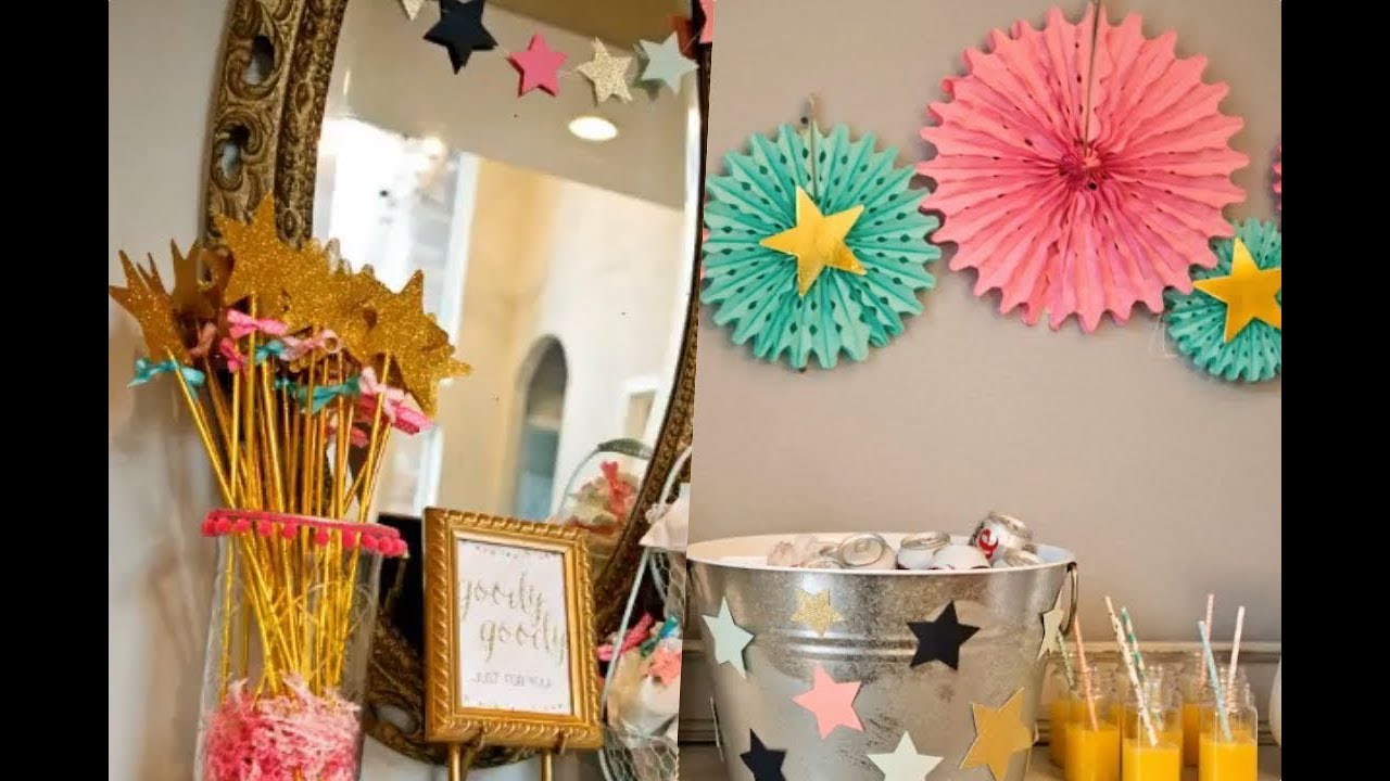 Decoración de fiesta con estrellas - YouTube
