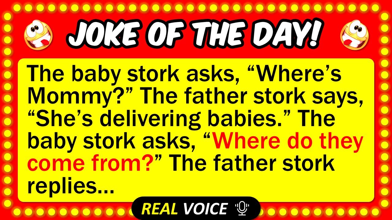 🤣 BEST JOKE OF THE DAY! - Two storks are sitting in a nest... | Funny ...