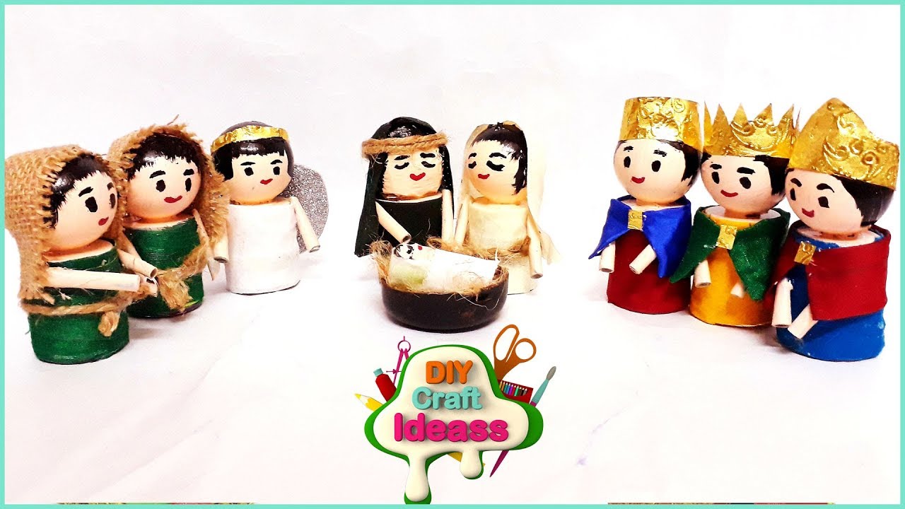 How to Make Easy Christmas Crib - DIY Nativity Scene | CHRISTMAS CRIB ...