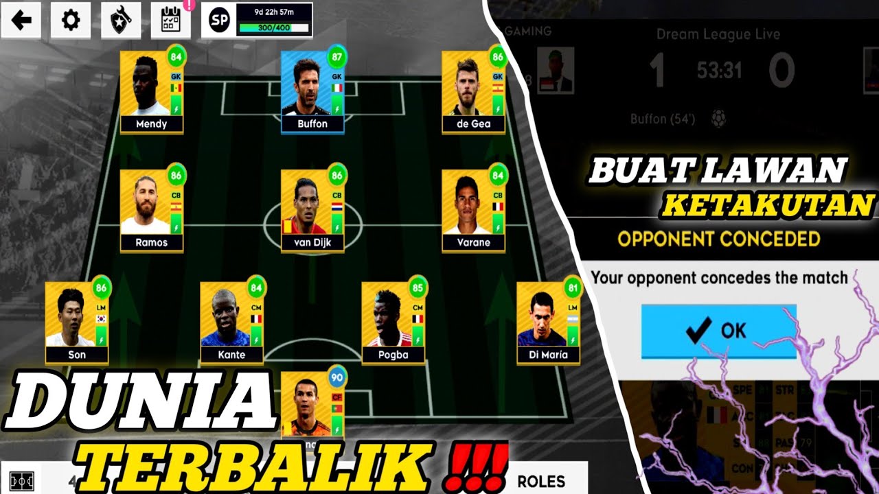 Gameplay DLS 2022 || Squad Terbalik Bikin Lawan Panik !! Langsung ...
