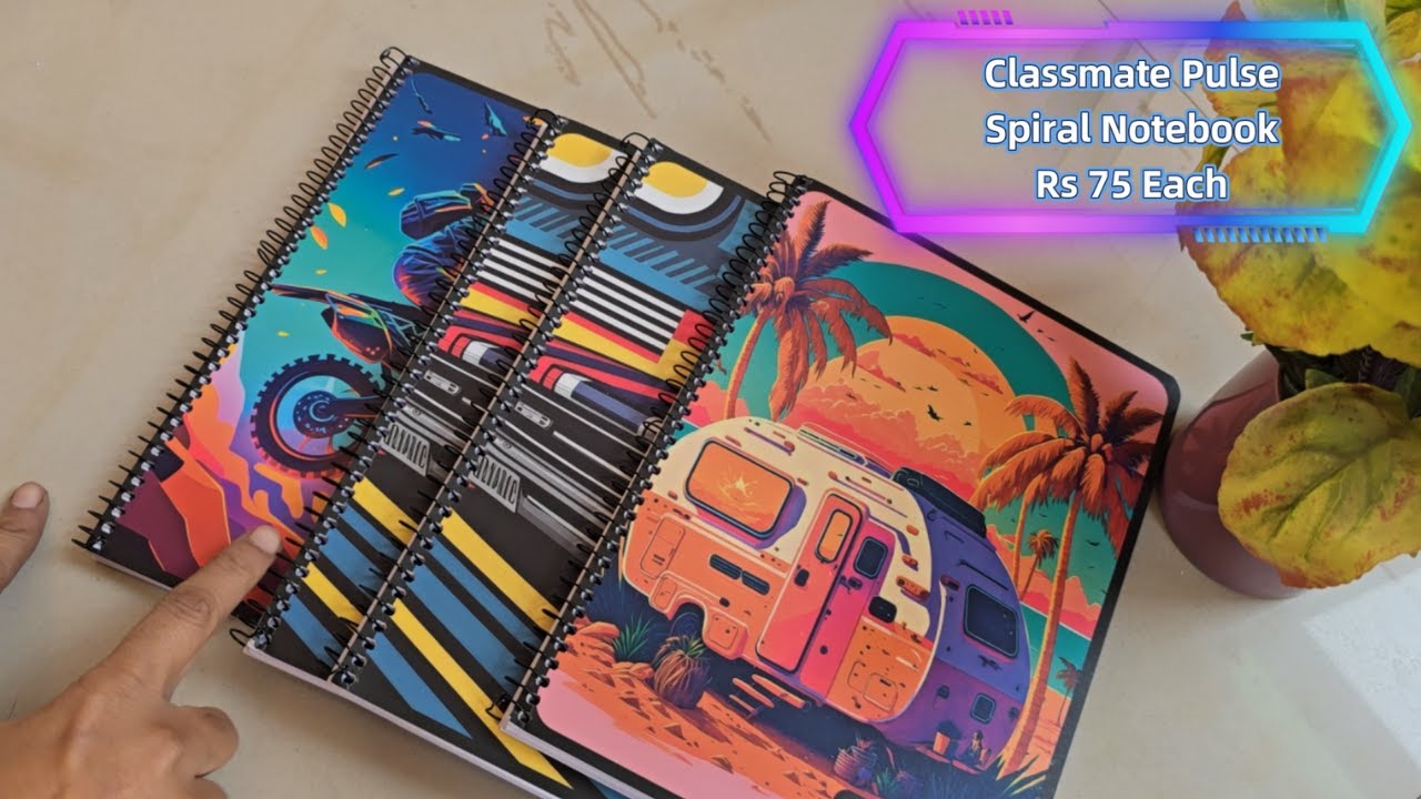 Classmate Pulse Notebook Review: 200 Pages Spiral Notebook for ₹75 ONLY ...