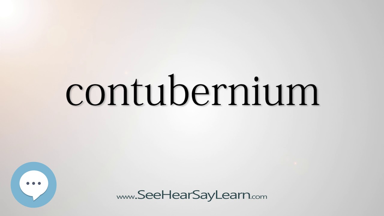 contubernium (Every English Word Pronounced) 📕🔊🗣️😎 - YouTube
