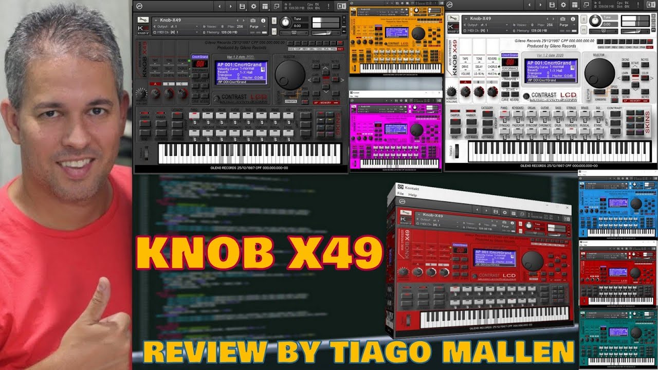 KNOB X49 FOR KONTAKT - (VST) by TIAGO MALLEN - YouTube