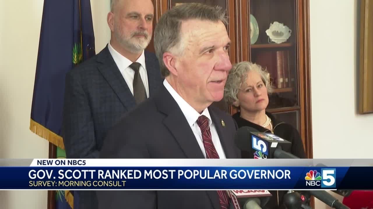 Gov. Phil Scott ranked most popular governor in the US - YouTube