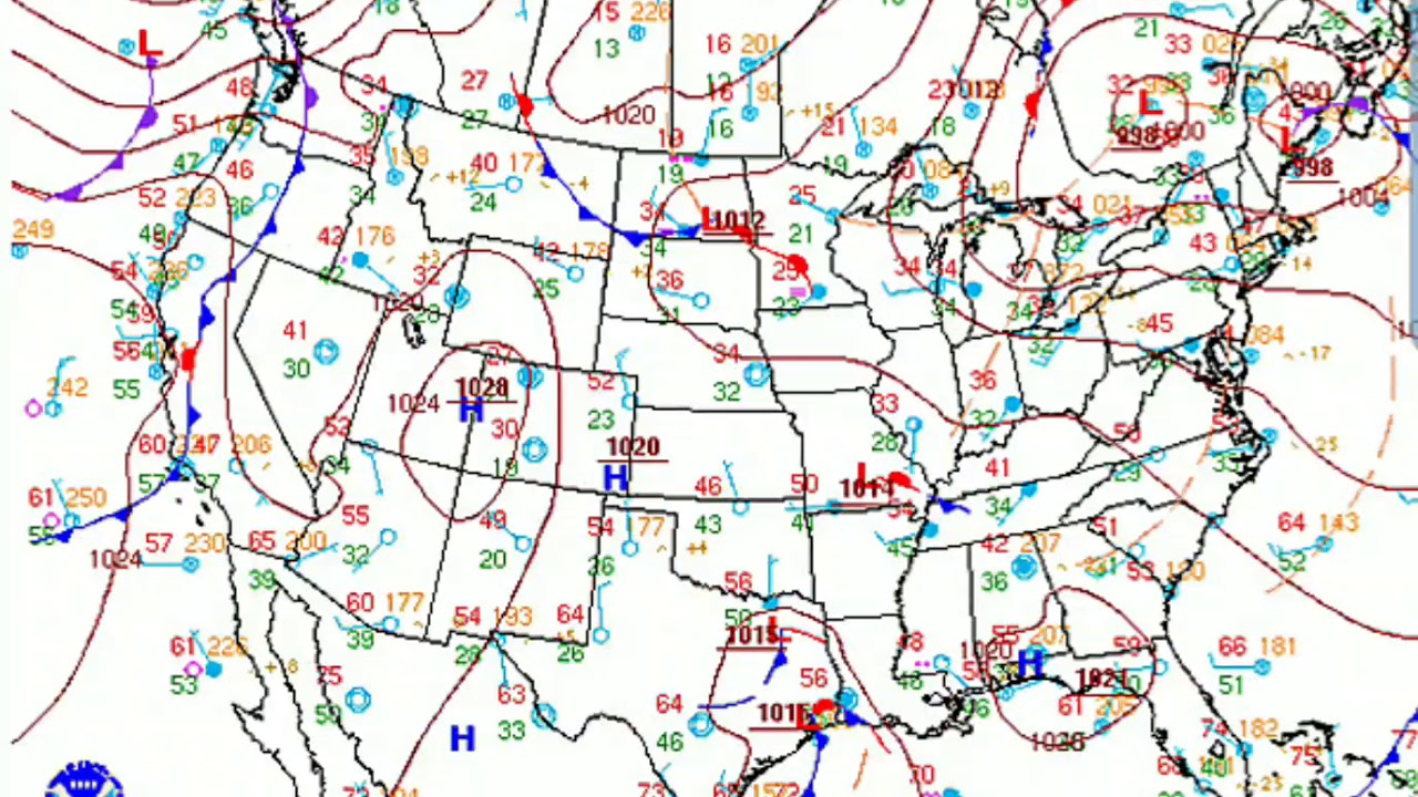 Surface map 1/26/20 - YouTube