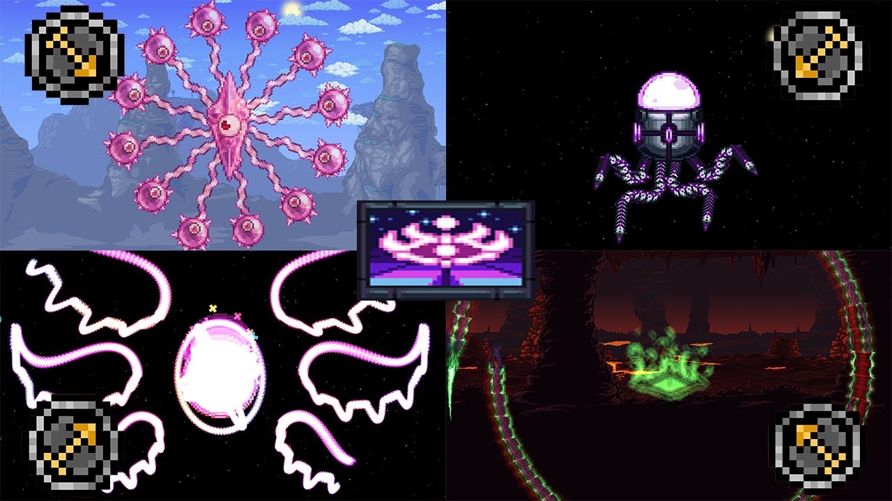 Terraria: Secrets Of The Shadows Mod - Ranged Class VS All Bosses ...