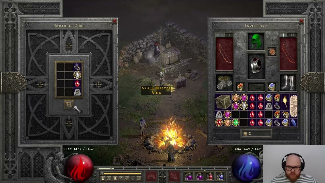 D2R 2.4 - 100 Crafted Blood Rings - Necromancer Only Holy Grail day16 ...