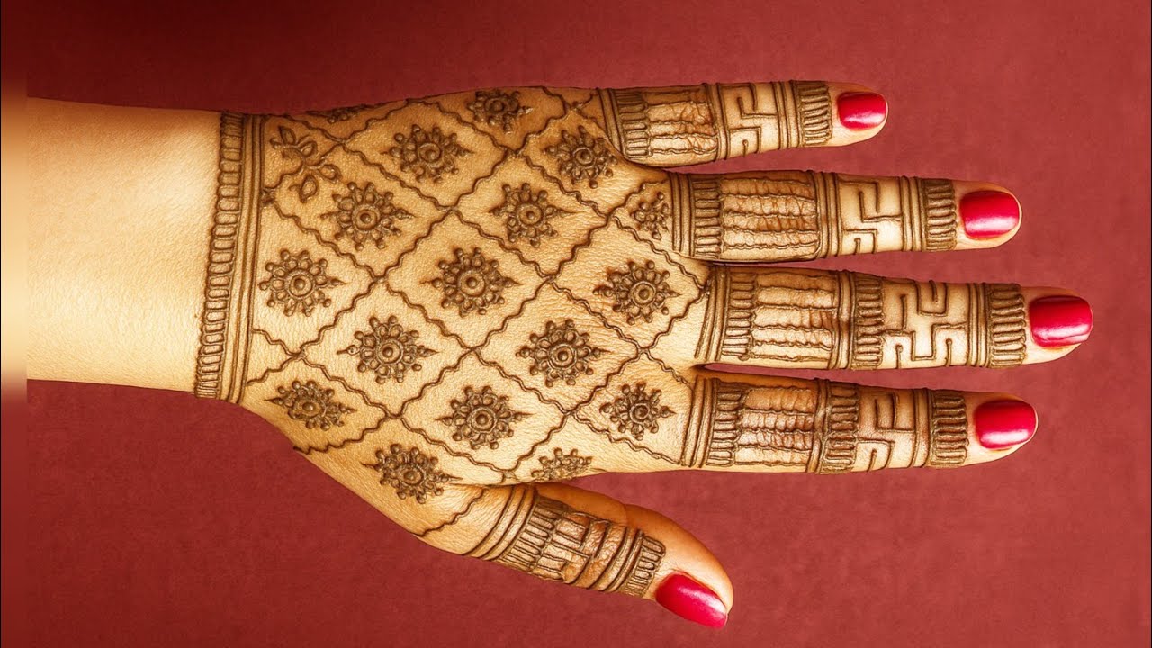 Latest Stylish Font Hand Mehndi Design | Arabic Mehndi Design | Simple ...