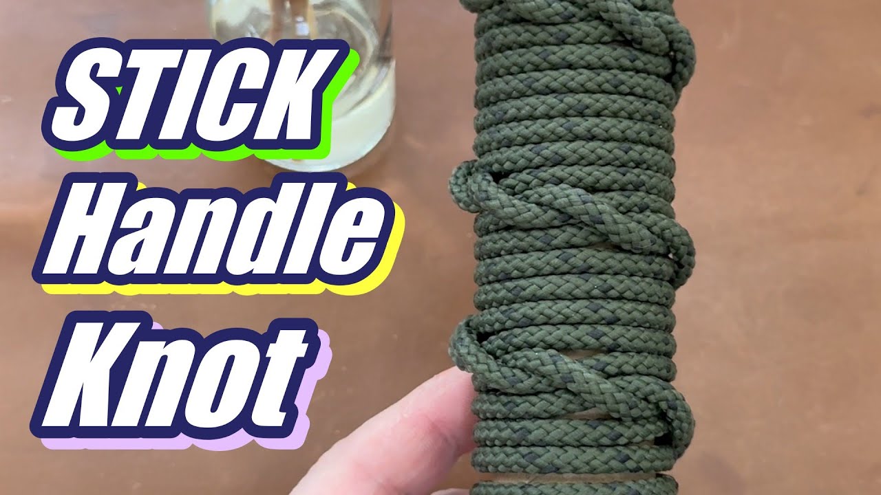 stick handle knot tutorial - YouTube