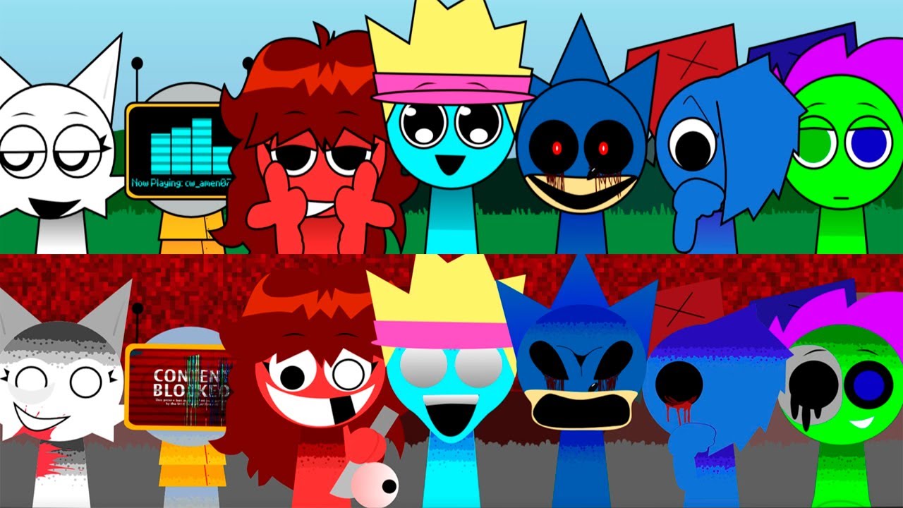 Incredibox Sprunki Retake Deluxe - All character together (New Mod ...