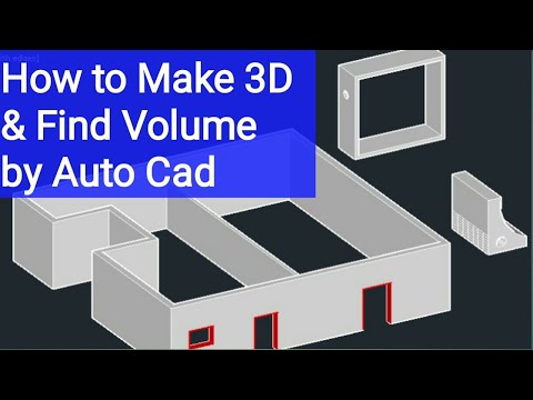 How to Make 3D Drawing & Find Volume by Auto Cad Step by Step Procedure ...