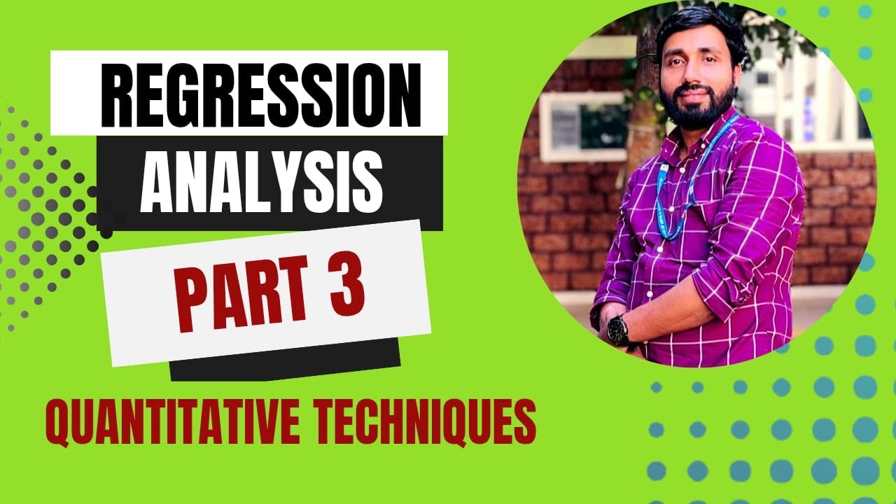 REGRESSION ANALYSIS || USING REGRESSION COEFFICIENT || QT || PART 3 - YouTube