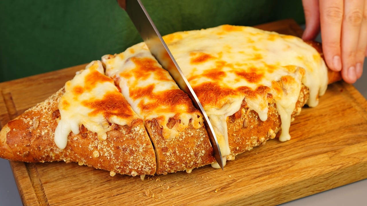 Just 1 piece of bread! Tastier than pizza😋Incredibly tasty and fast ...