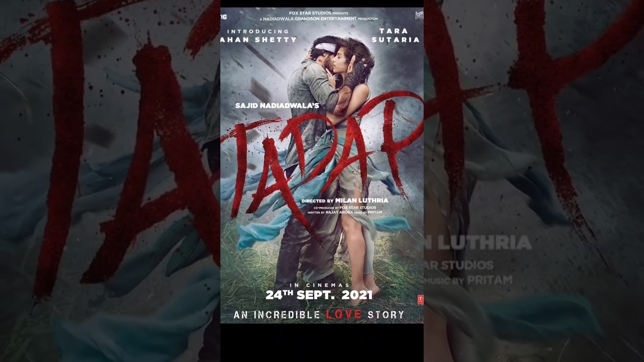 Tadap Poster reveal & release date announced! - YouTube