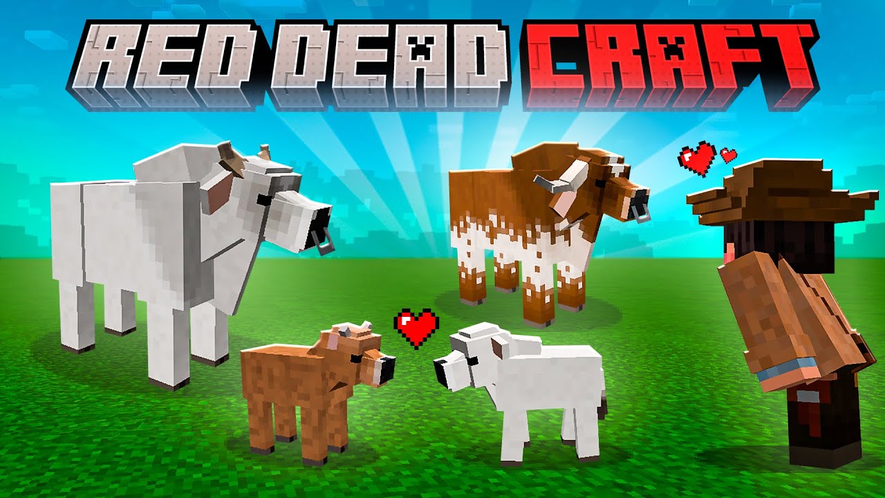 NOVOS TOUROS NO MINECRAFT SURVIVAL - RED DEAD CRAFT #07 - YouTube