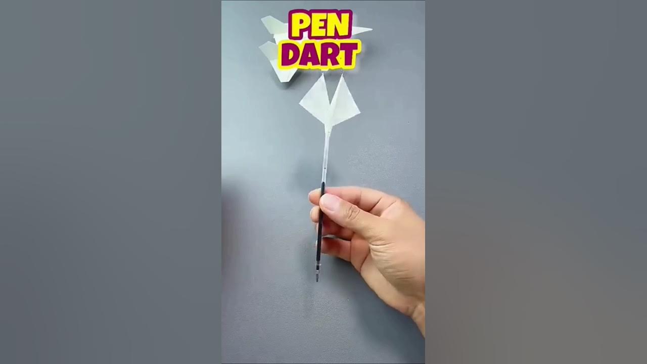 Diy simple pen dart | #diy #dart #shorts - YouTube