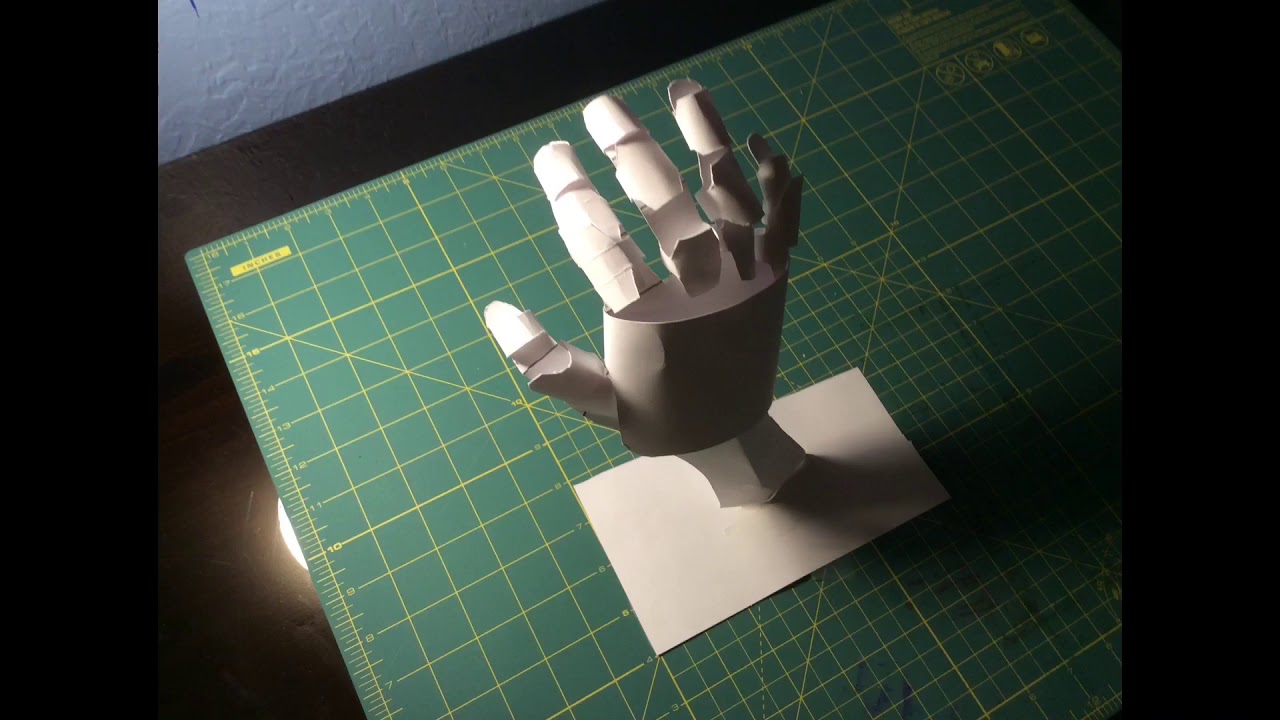 Paper gauntlet - YouTube