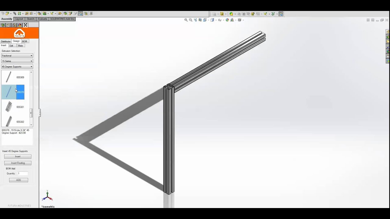 Insert 45 Degree Support - YouTube