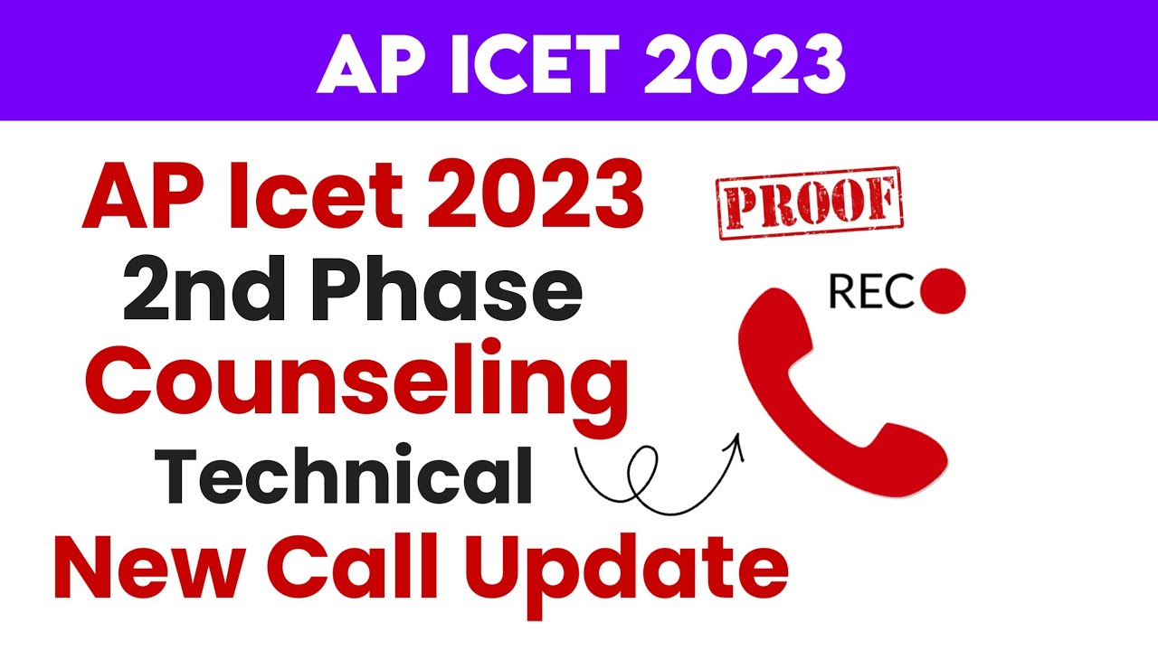 AP ICET 2nd counselling 2023 | ap icet 2nd counselling dates 2023 - YouTube