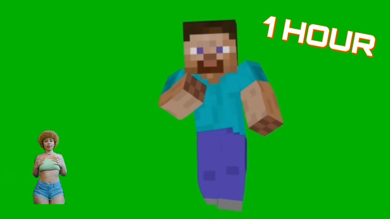 Steve Dancing to That Girls a Miner by Tyrecordslol (1 HOUR) - YouTube ...