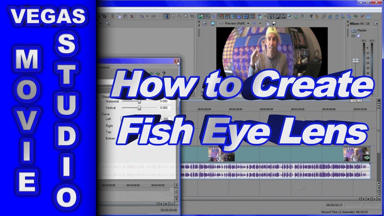 How to Create Fish Eye Lens Effect using Sony Movie Studio Platinum or ...