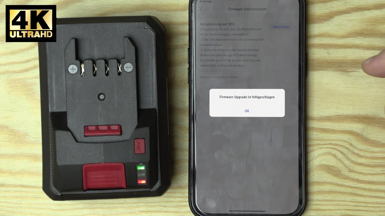 Lidl Parkside Smart Performance Akku Bluetooth Modul Update 1 - YouTube