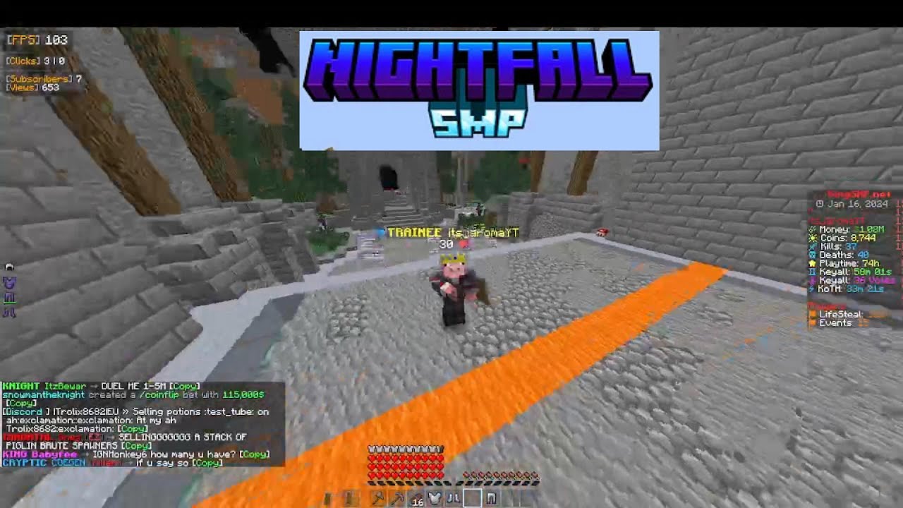 applocation for the nightfall smp - YouTube